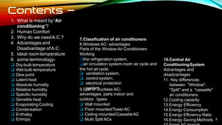 Airconditioning | PPTX | Indoor Environmental Quality | Home & Garden