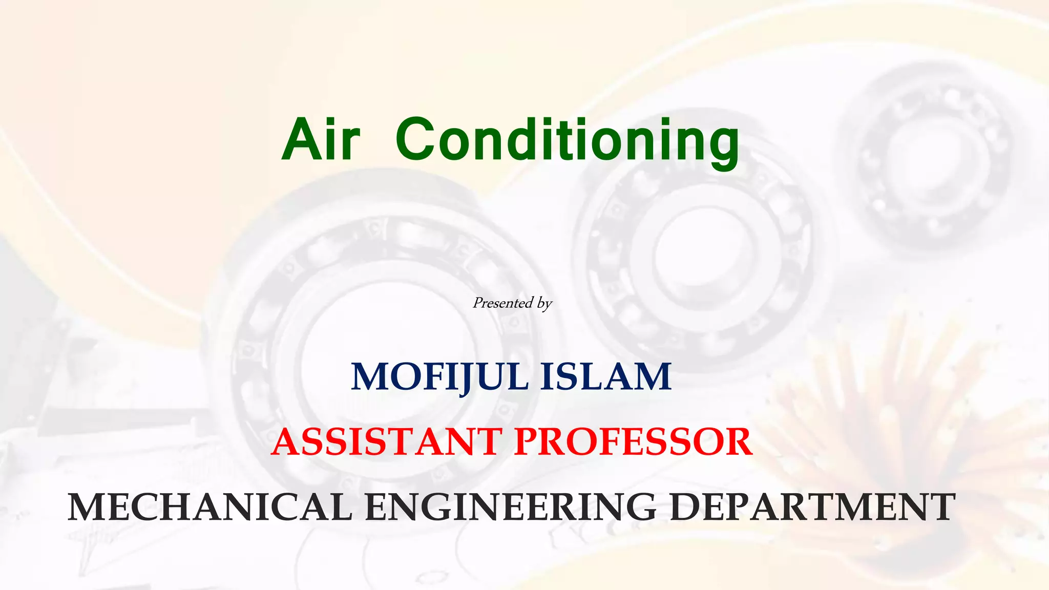 Air conditioning | PPTX