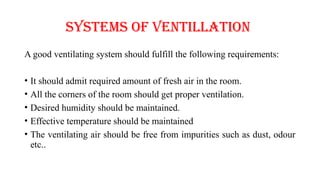 Airconditioning&ventilation in buildings | PPTX