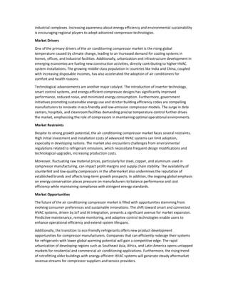 Air Conditioning Compressor Market Growth Fueled by Urbanization and ...