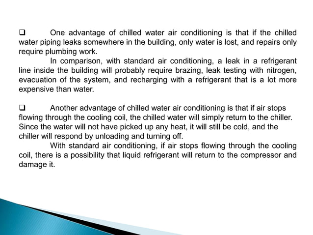 Water Chilled Airconditioning | PPTX