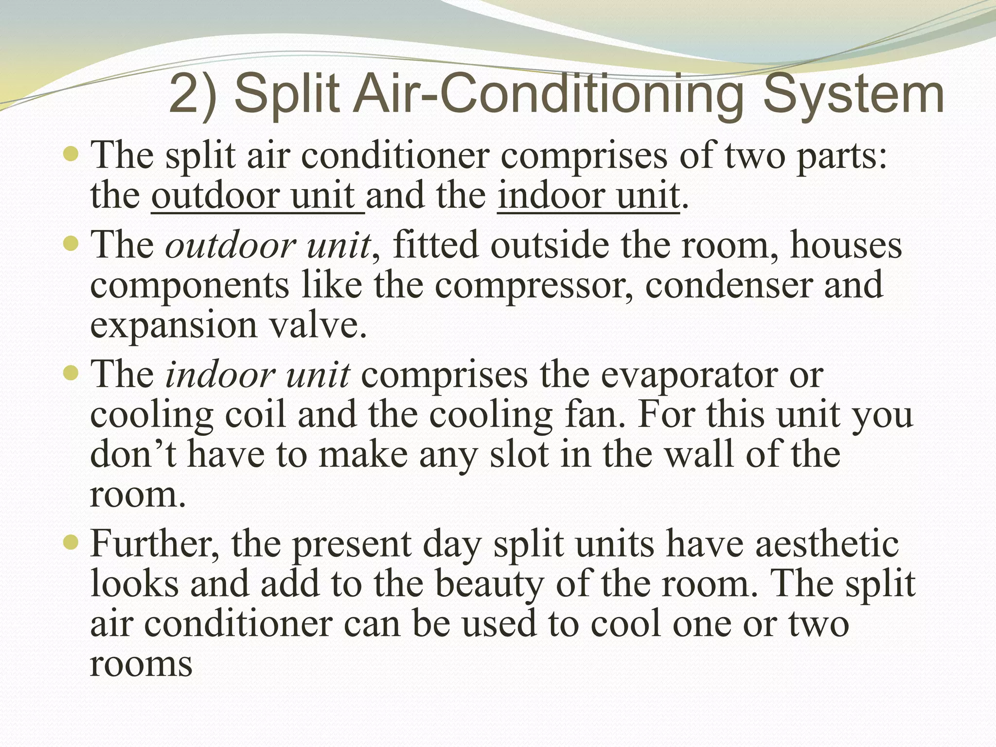 Air conditioning system | PPTX