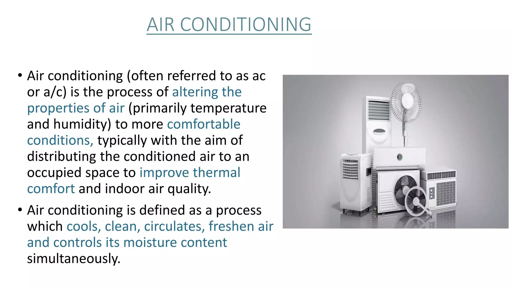 Air conditioning system | PPTX