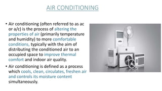 Air conditioning system | PPTX