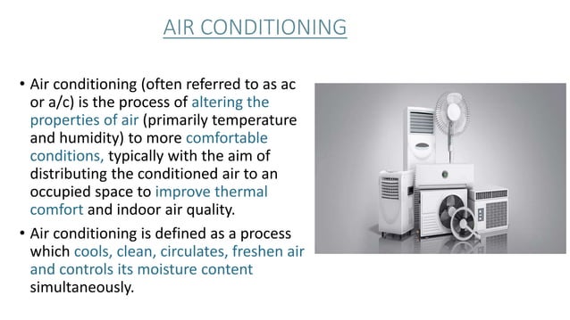 Air conditioning system | PPTX