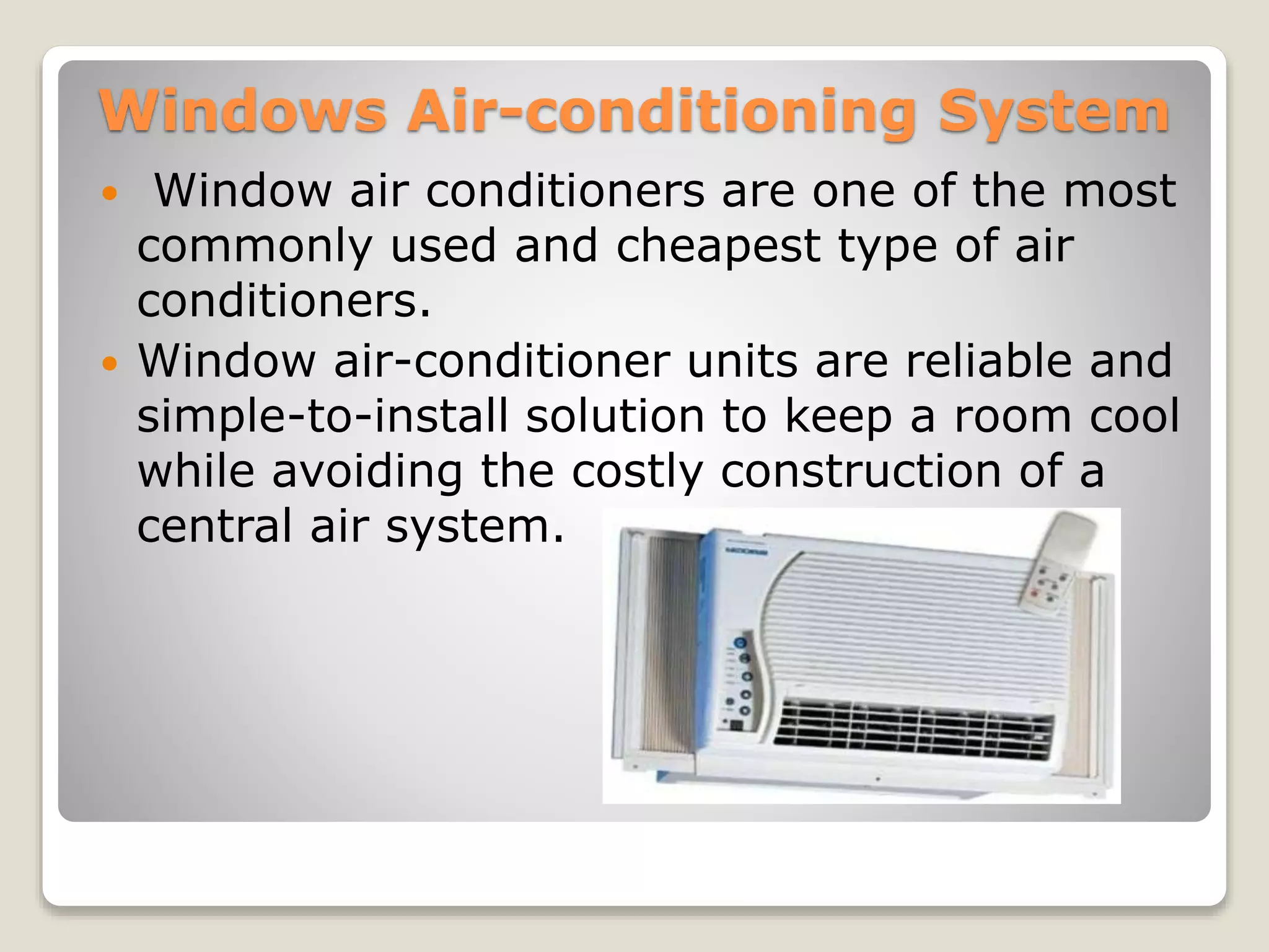 Air conditioning system presentation | PPTX