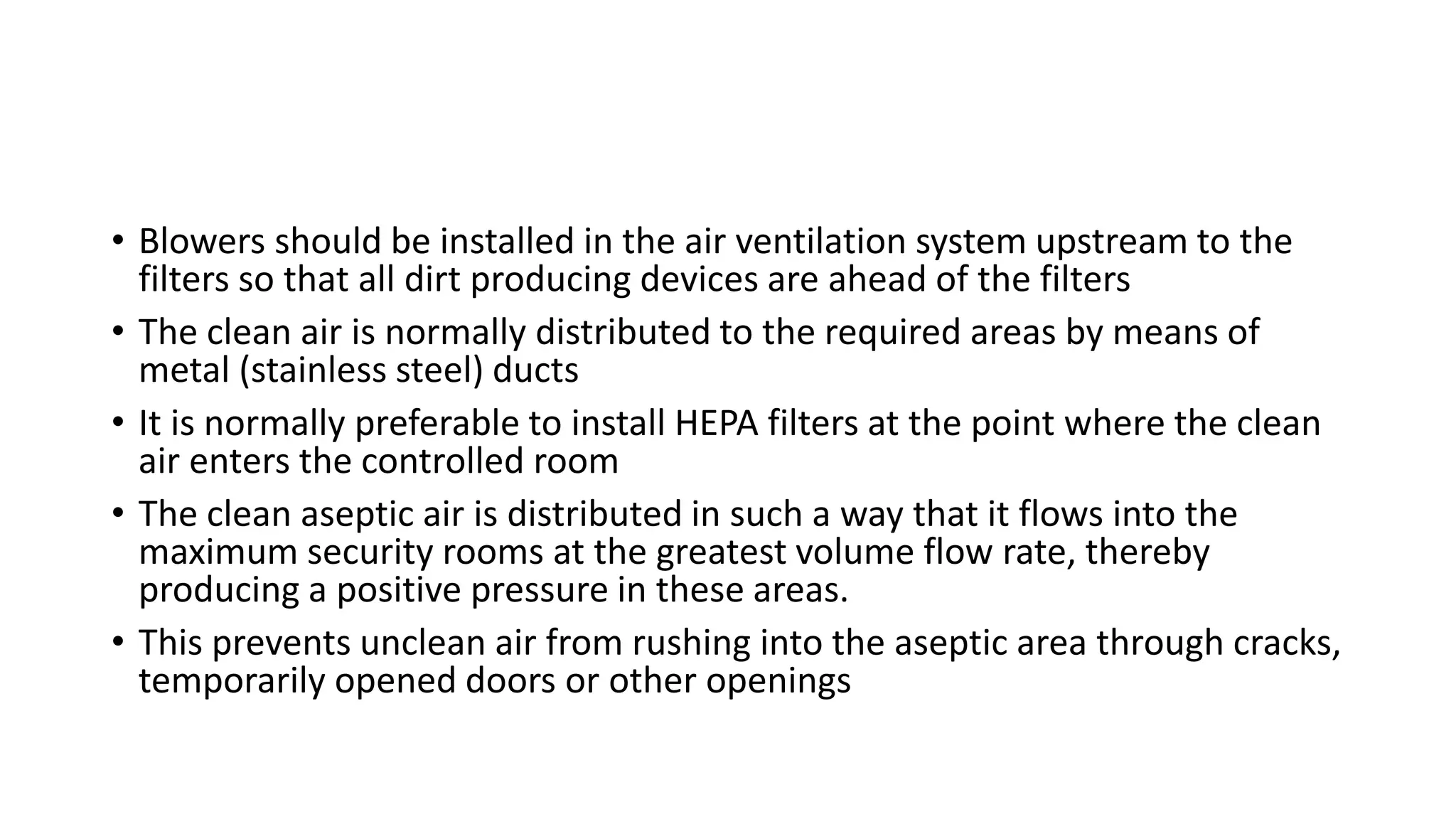 Air control (HEPA Filters) | PPT