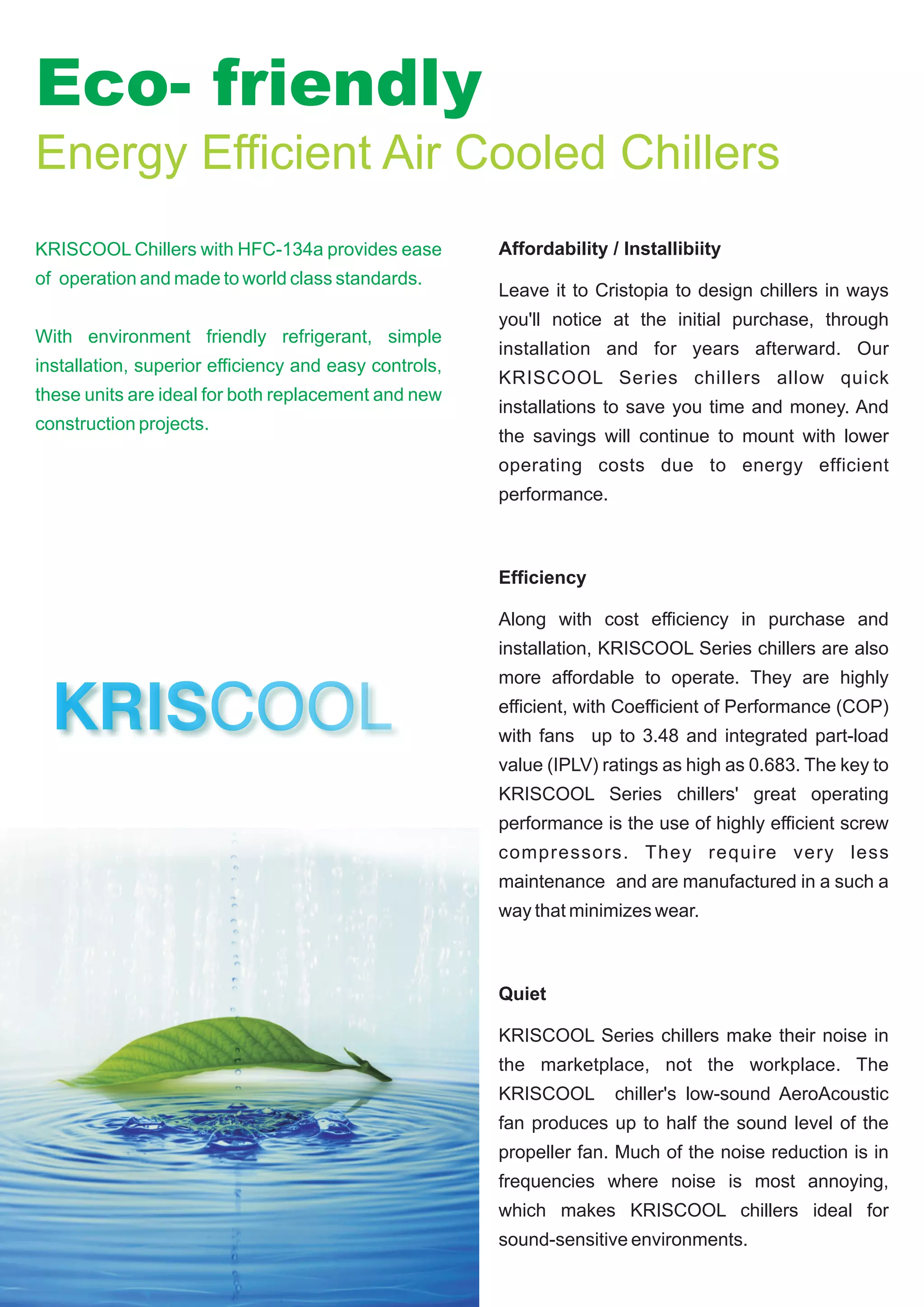 Air cooled chiller brochure | PDF