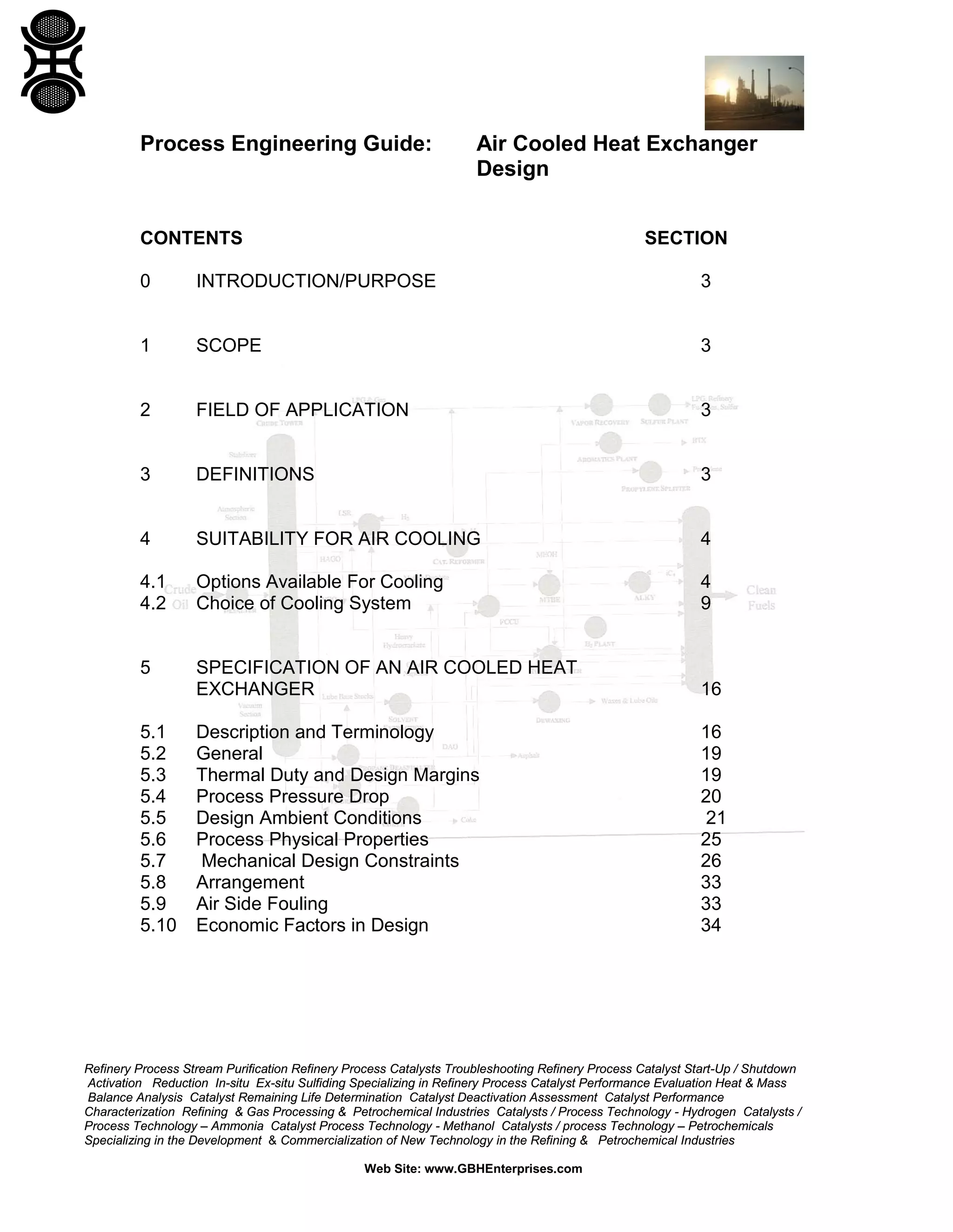 Air Cooled Heat Exchanger Design | PDF