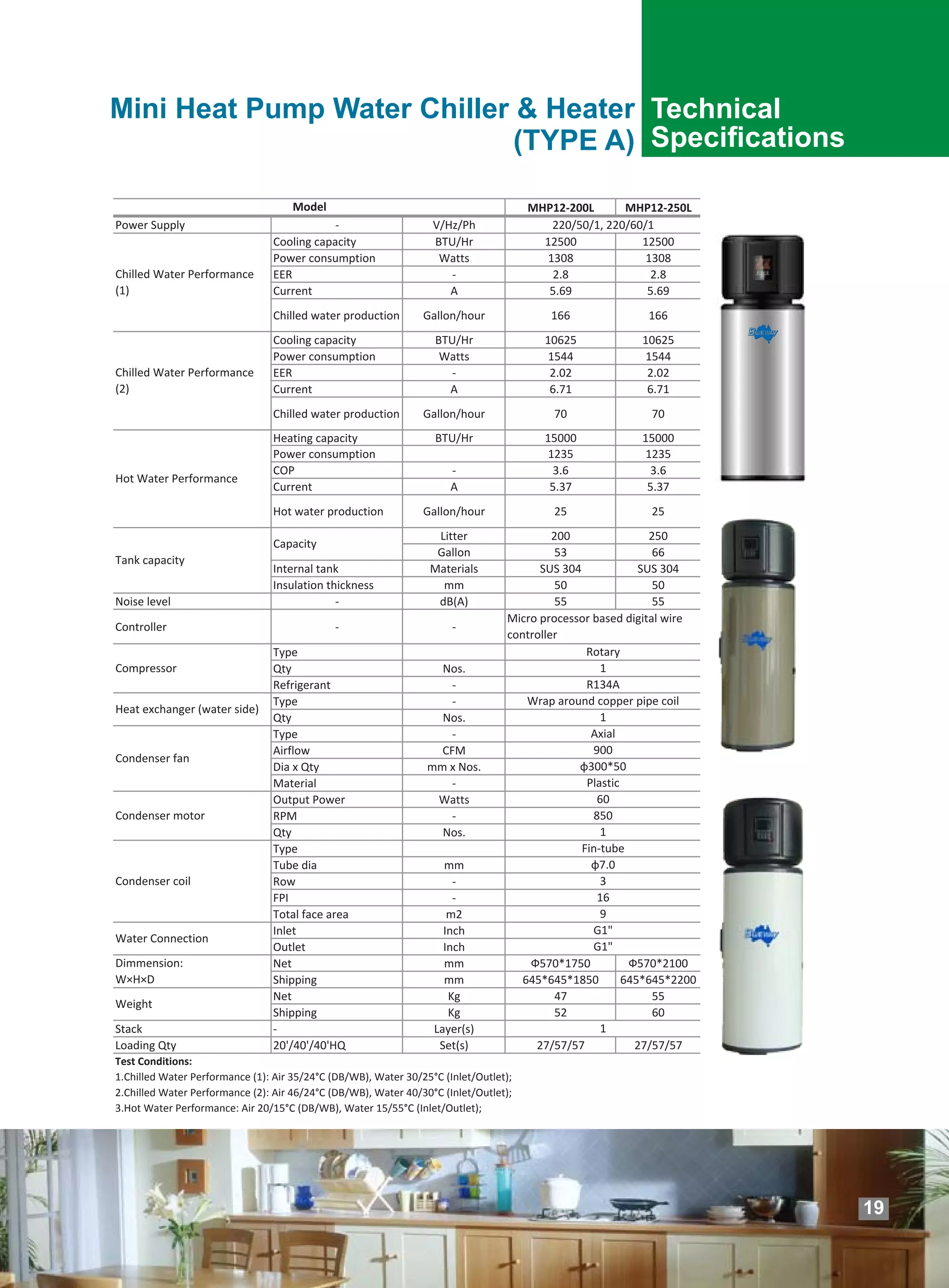 BLUEWAY Air cooled water chiller Brochure | PDF | Home Appliances ...