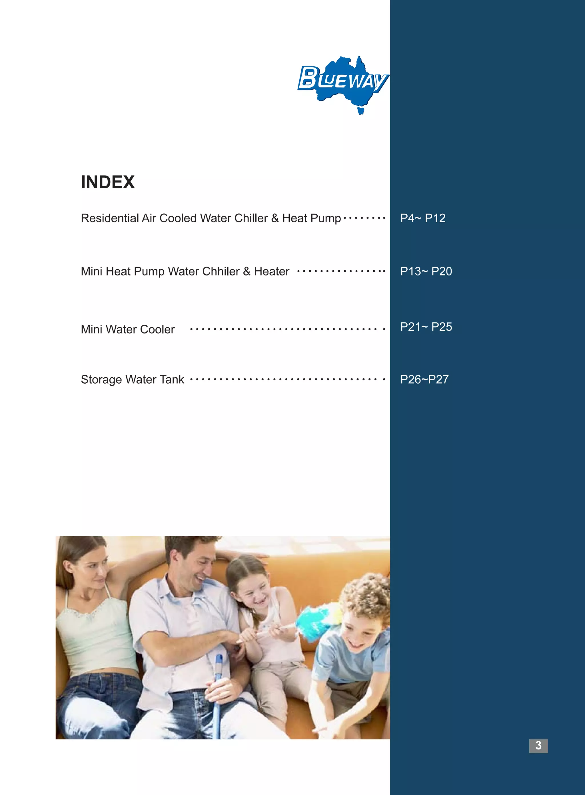 BLUEWAY Air cooled water chiller Brochure | PDF | Home Appliances | Home & Garden