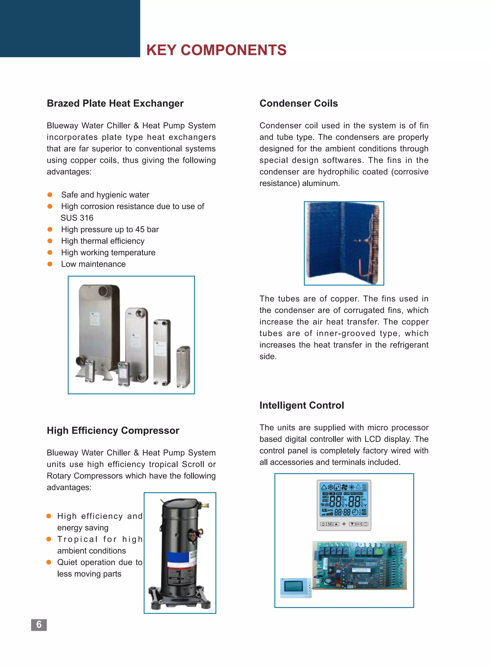 BLUEWAY Air cooled water chiller Brochure | PDF | Home Appliances ...
