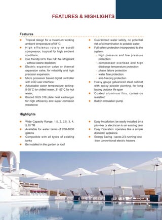 BLUEWAY Air cooled water chiller Brochure | PDF