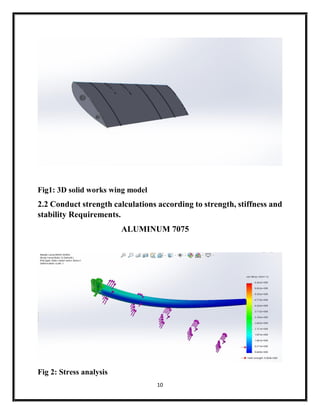 Aircraft wing design and strength, stiffness and stability analysis by ...