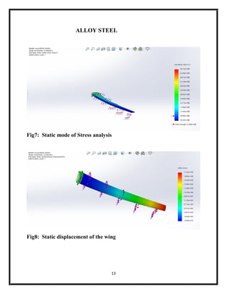 Aircraft wing design and strength, stiffness and stability analysis by ...