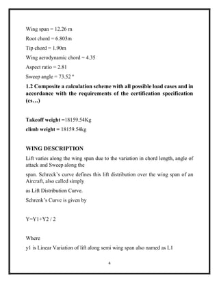 Aircraft wing design and strength, stiffness and stability analysis by ...
