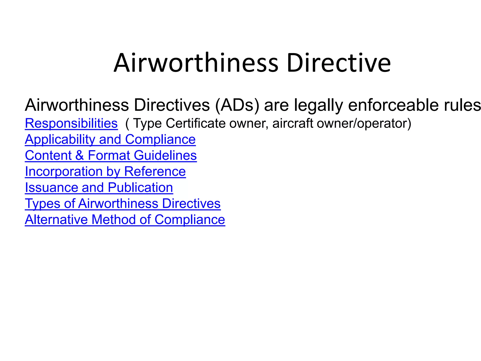 Aircraft maintenance and manuals week 2 | PPTX