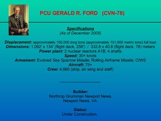 Aircraft Carrier Ford Class | PPT
