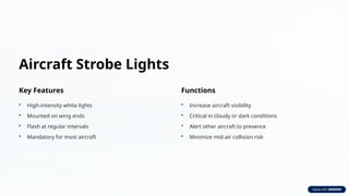 Aircraft Lights: Essential for Flight Safety | PPTX
