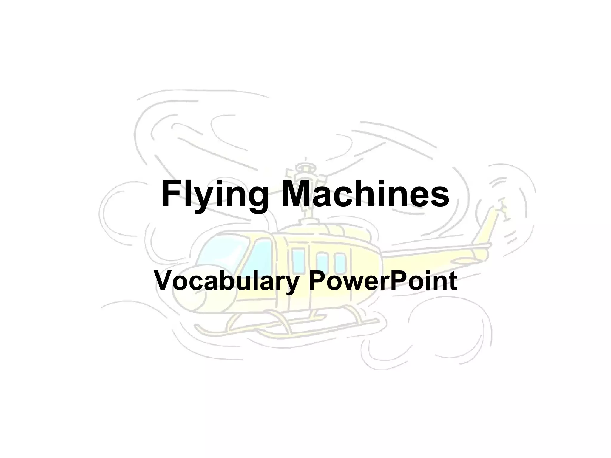 Aircraft vocabulary | PPT