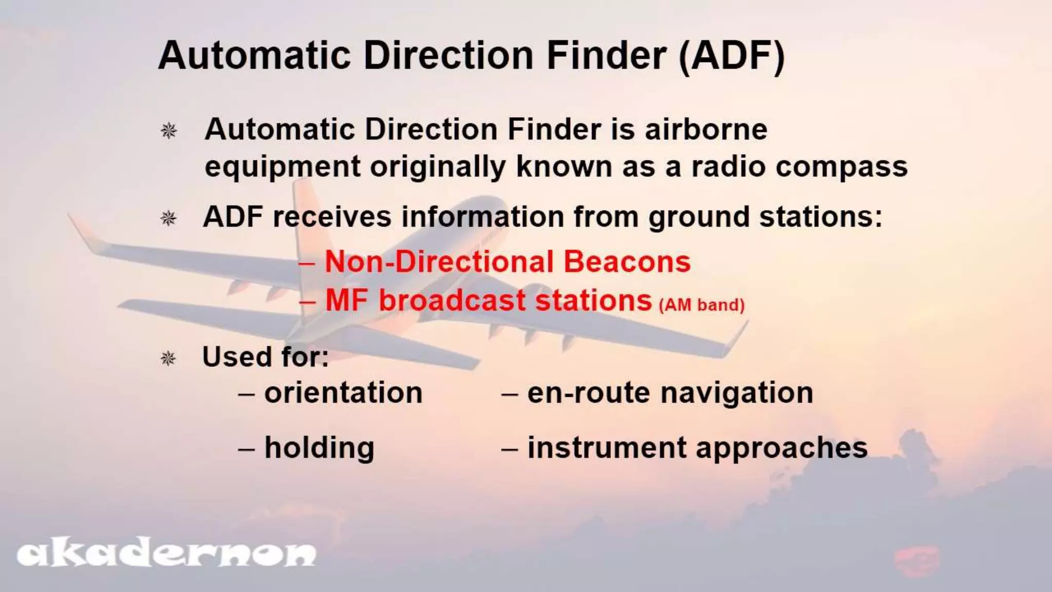 Basic Avionics | Aircraft Automatic Direction Finder ch-6 | PPSX | Air ...