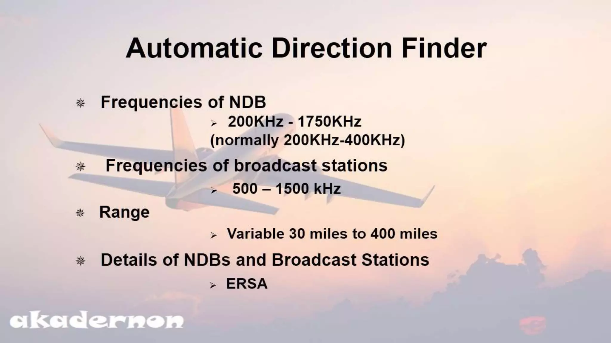 Basic Avionics | Aircraft Automatic Direction Finder ch-6 | PPSX | Air ...