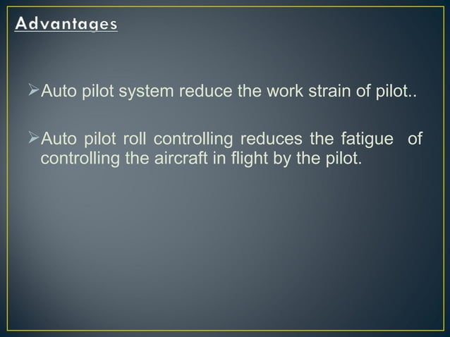 Aircraft Auto Pilot Roll Control System | PPT | Air Travel | Travel Type