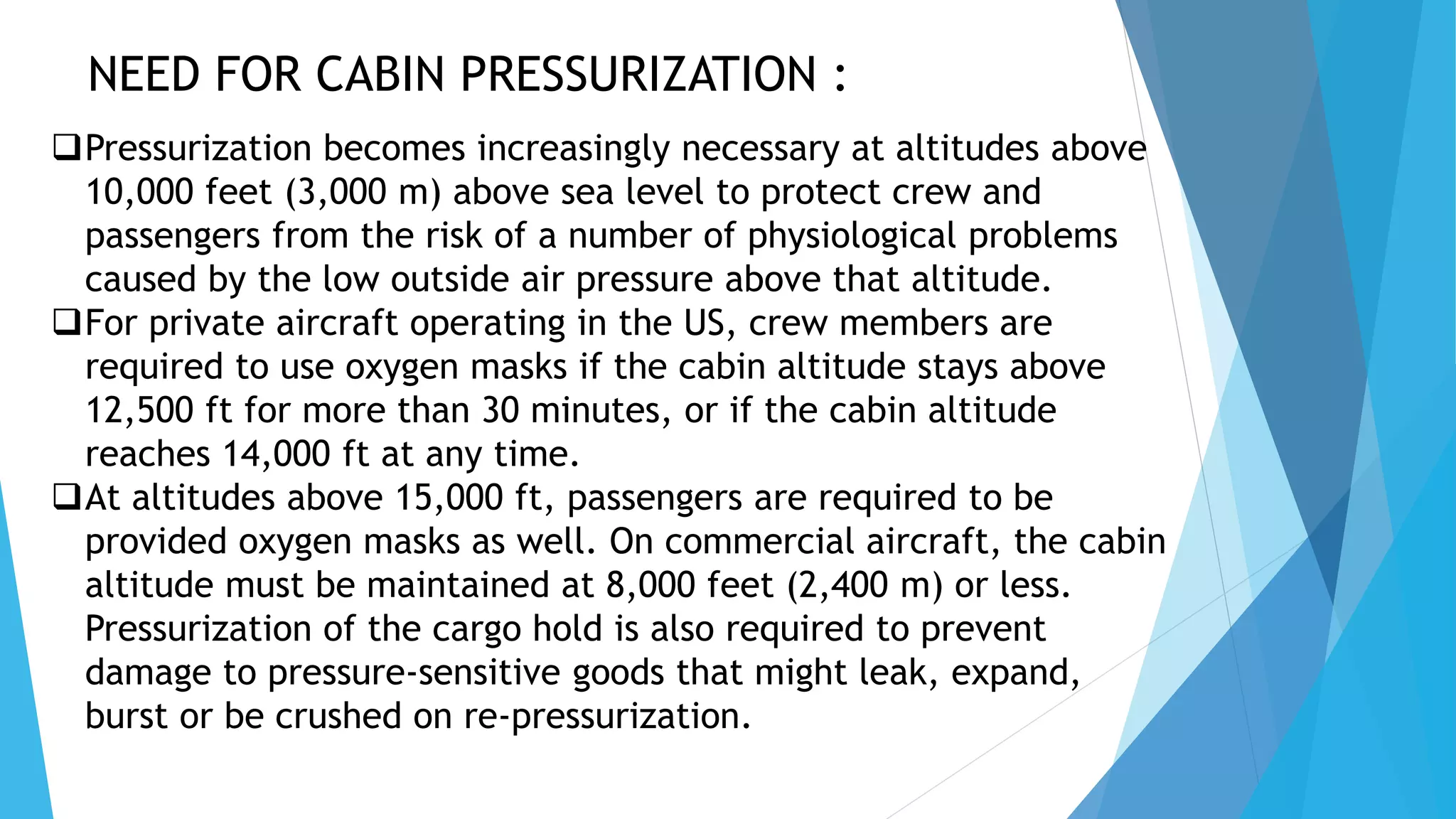 Aircraft cabin pressurization system | PPTX