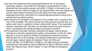 Aircraft cabin pressurization system | PPTX