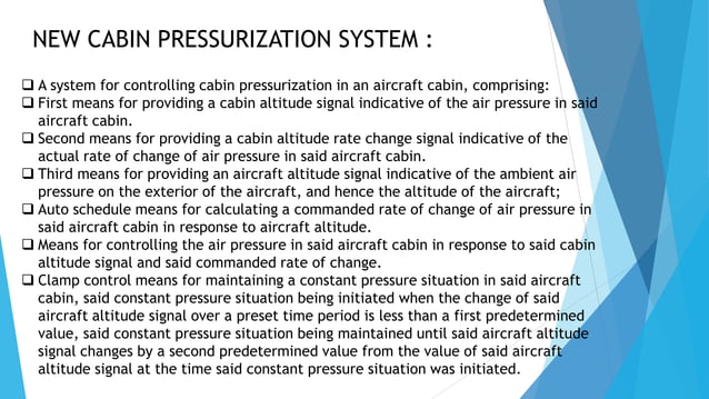 Aircraft cabin pressurization system | PPTX