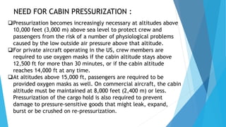 Aircraft cabin pressurization system | PPTX