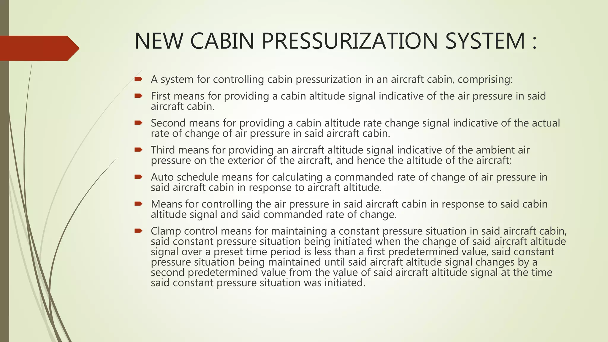 Aircraft cabin pressurization system | PPTX