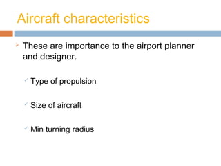Aircraft characteristics | PPT