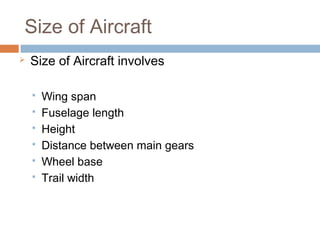 Aircraft characteristics | PPT