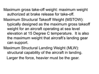 Aircraft Characteristics for pavement design | PPTX