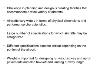 Aircraft Characteristics for pavement design | PPTX