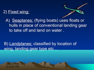 Aircraft classifications | PPT