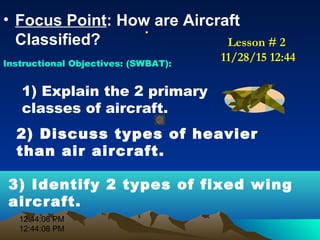 Aircraft classifications | PPT