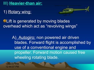 Aircraft classifications | PPT
