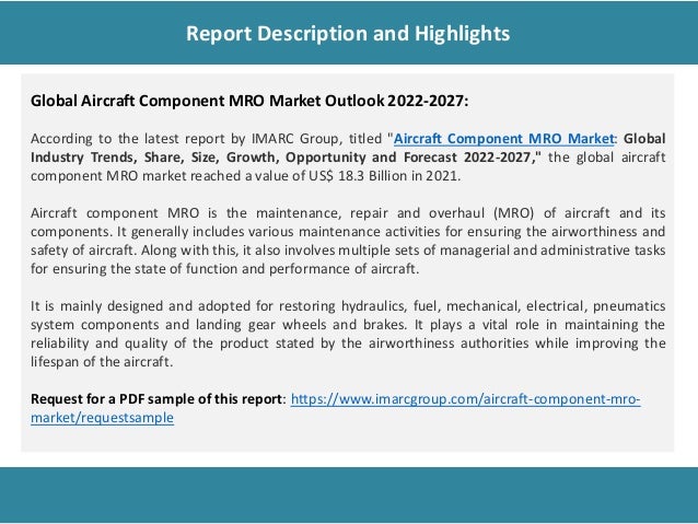 Aircraft Component MRO Market PPT: Witness Huge Growth during 2022-2027 ...