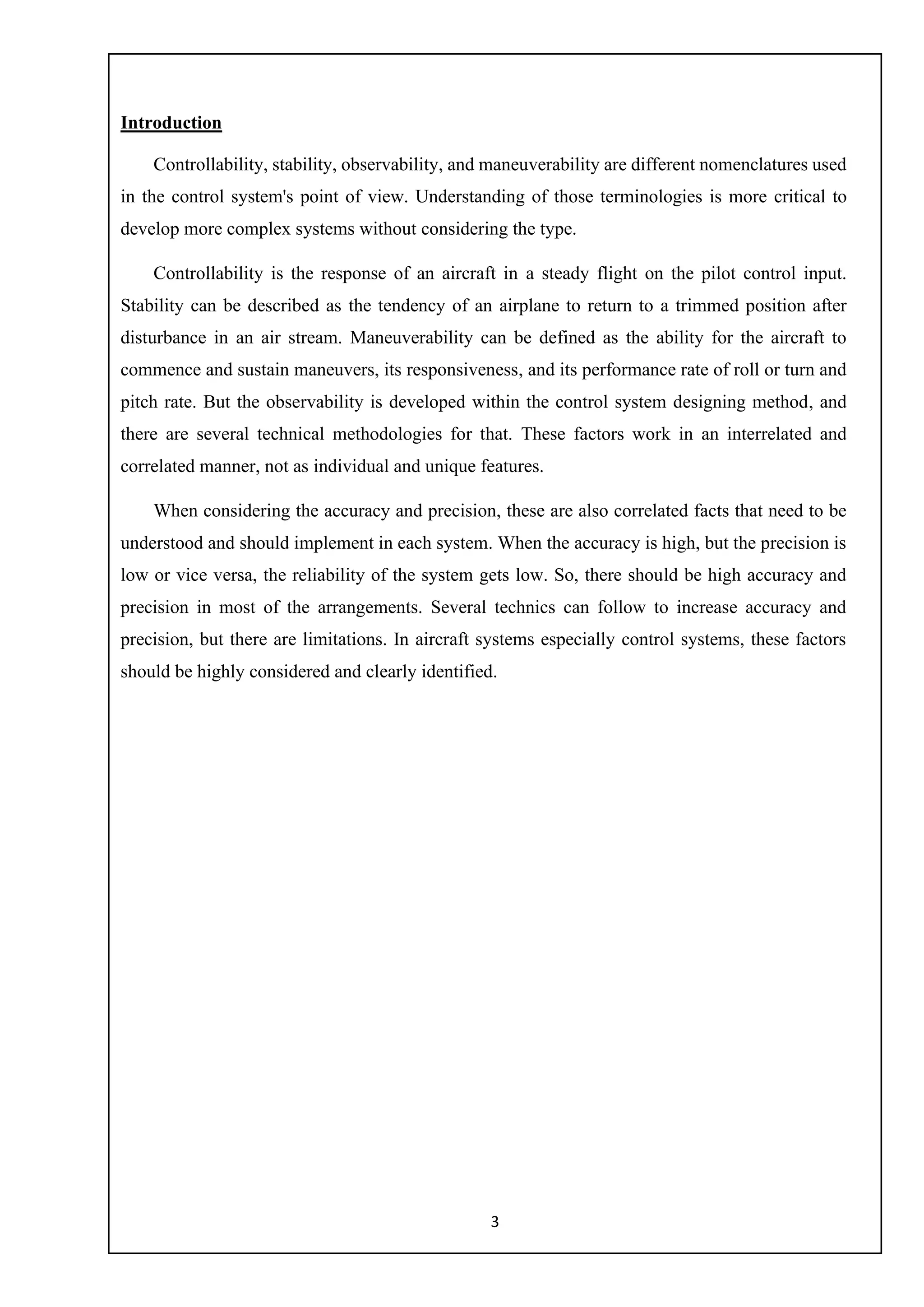 Aircraft controllability and stability | PDF