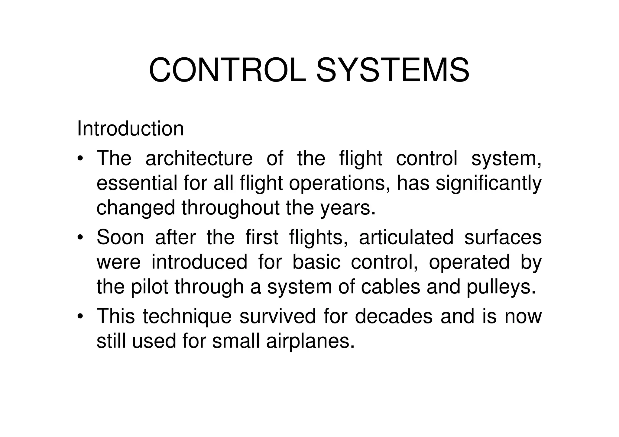 Aircraft control systems | PDF