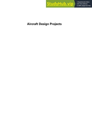 Aircraft Design Projects For Engineering Students by J.R. Jenkinson, J ...