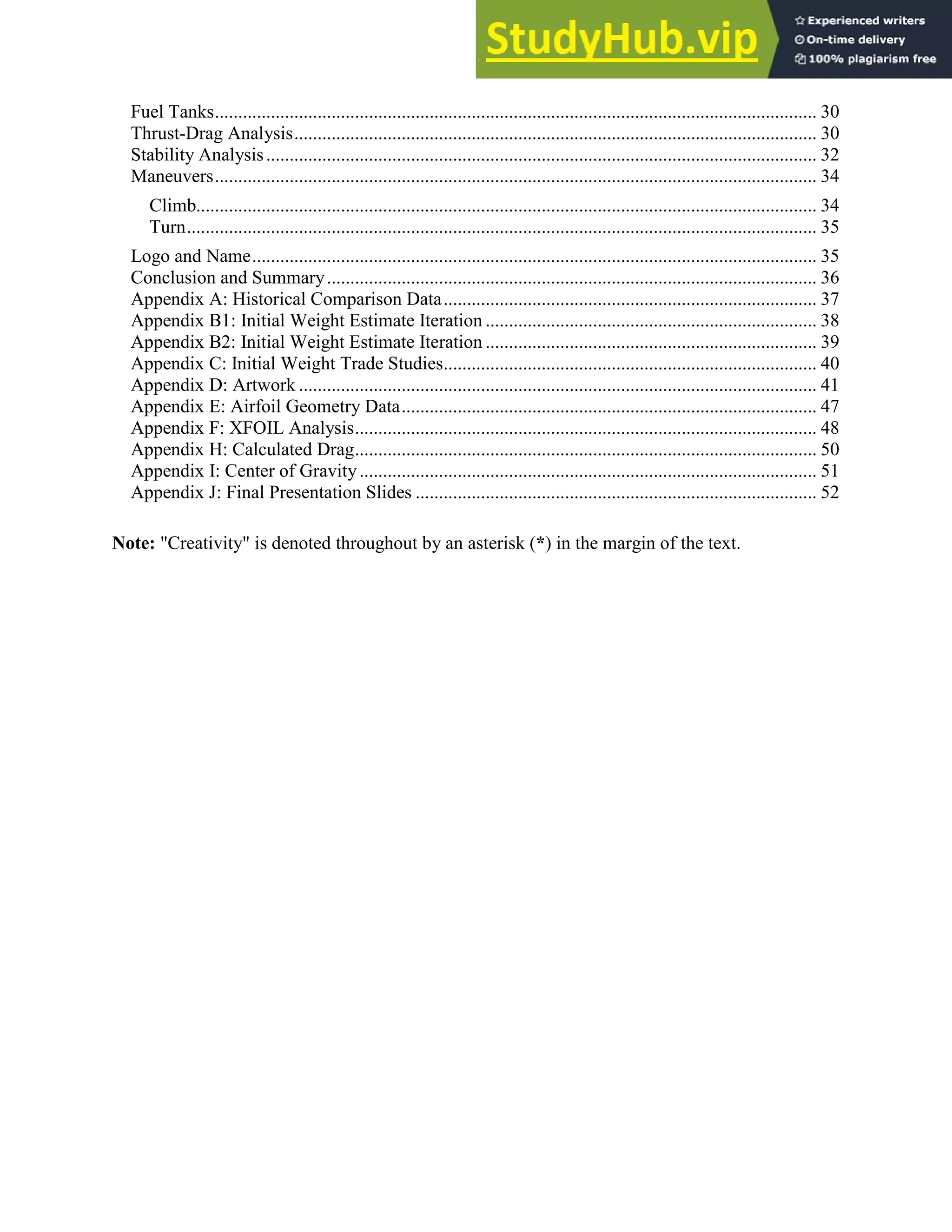Aircraft Design Report | PDF