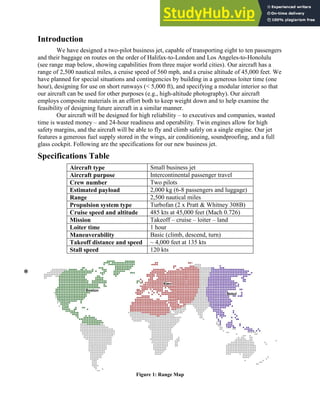 Aircraft Design Report | PDF
