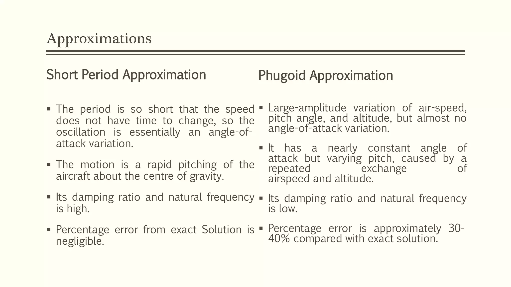 Aircraft dynamics mode simulation | PPTX