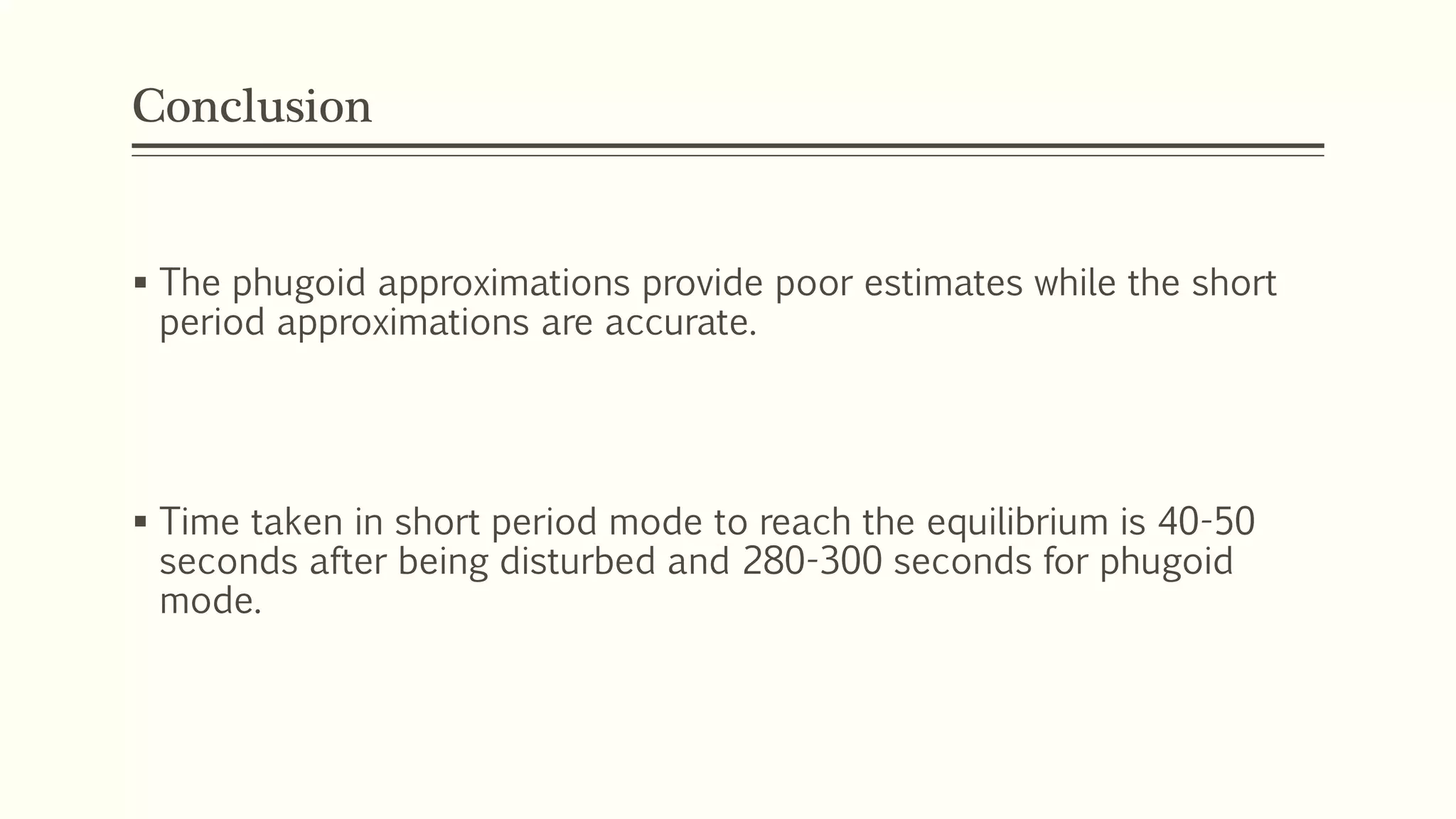 Aircraft dynamics mode simulation | PPTX