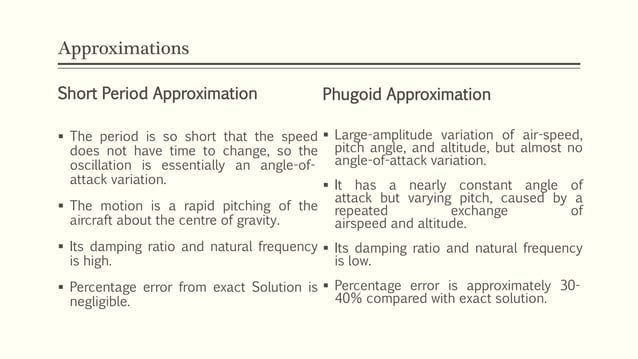 Aircraft dynamics mode simulation | PPTX