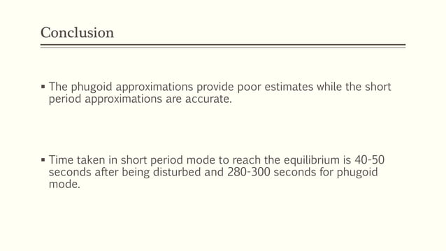 Aircraft dynamics mode simulation | PPTX