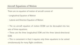 Aircraft dynamics mode simulation | PPTX